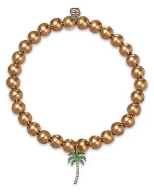 SYDNEY EVAN Palm Tree Charm Bracelet