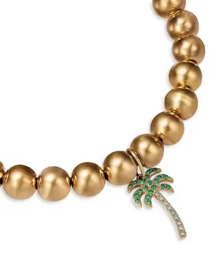 SYDNEY EVAN Palm Tree Charm Bracelet