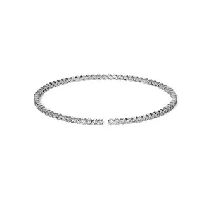 Nadri Dazzle Cubic Zirconia Choker Necklace - Silver