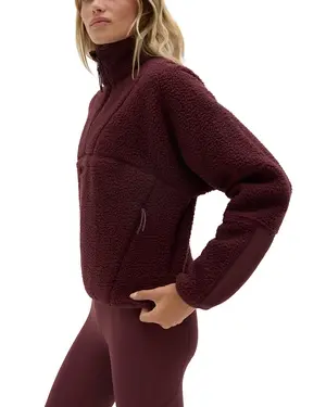 HALFDAYS Pieper Fleece Sweatshirt - Glazed Cherry