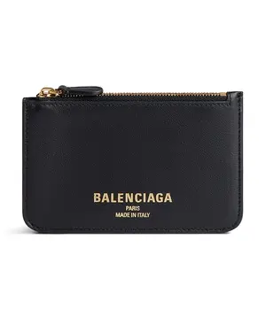 Balenciaga Cash 2.0 Long Coin And Card Holder - Black