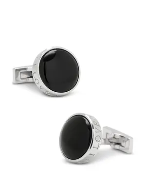 CUFFLINKS, INC. Onyx I Love You Stainless Steel - Black