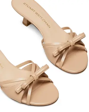 STUART WEITZMAN Felicity Bow Slide Sandals