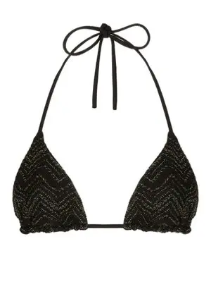 Missoni Zigzag-knit Bikini Set - Black