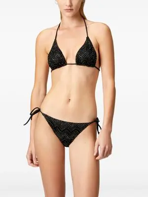 Missoni Zigzag-knit Bikini Set - Black