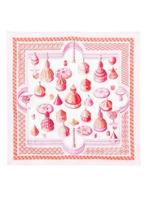 FERRAGAMO Nadir-print Silk Scarf - Pink