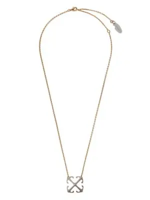 Off-White Arrow Pendant Necklace - Gold