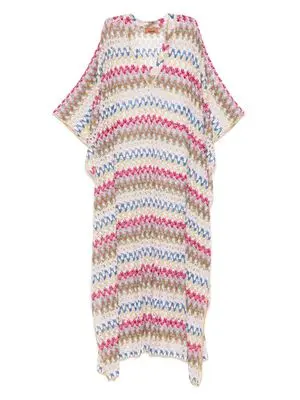 Missoni Lamé Crochet Beach Cover-up - Pink