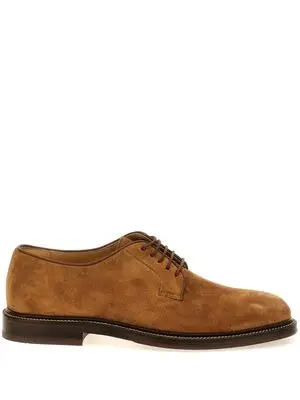 Brunello Cucinelli Suede Derby Shoes
