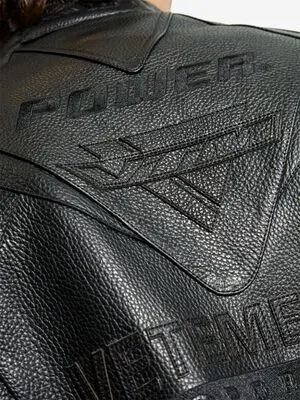 Vetements Zipped Leather Jacket