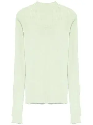 Victoria Beckham Ribbed High Neck Top
