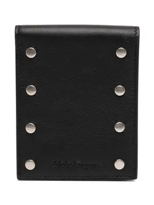 FERRAGAMO Logo Debossed Wallet - Black