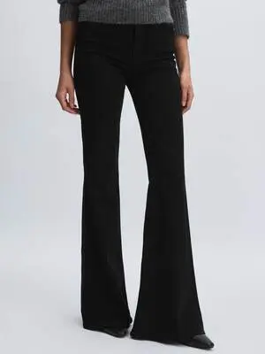 Paige Charlie Angled Waist Flared Jeans