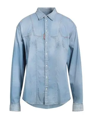 Dsquared2 Denim Shirt Size Cotton, Elastane