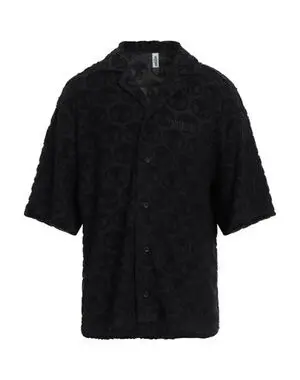 Moschino Man Shirt Azure Size Xs Cotton, Polyester Black