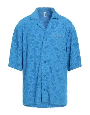 Moschino Shirt Azure Size Cotton, Polyester - Blue