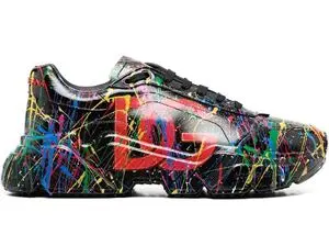 Dolce & Gabbana Daymaster Paint Splatter Sneakers - Black/multicolor