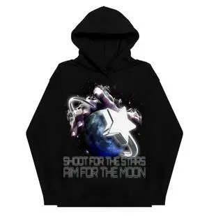POP SMOKE X Who Decides War Infinite Reach Hoodie - Black