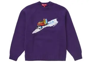 Supreme Snowmobile Sweater - Purple