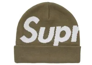Supreme Supreme Big Logo Beanie FW24 Olive