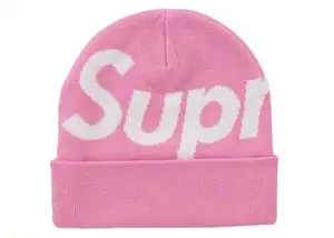 Supreme Supreme Big Logo Beanie (FW24) Pink