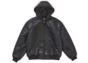 Supreme Dickies Hooded Leather Work Jacket