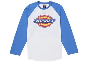 Supreme Dickies Raglan Long Sleeve Top - Blue