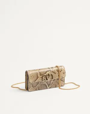 Valentino Garavani Vlogo Signature Python Chain Wallet