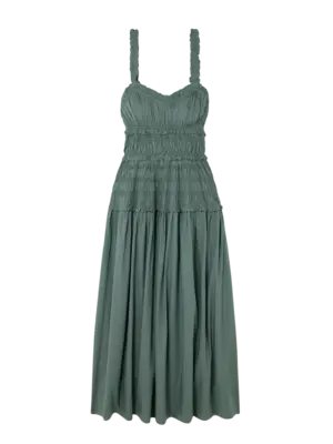 DÔEN Shirred Midi Dresses