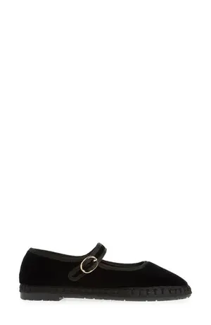FLABELUS Antonia Mary Jane Flat - Black