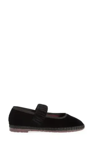 FLABELUS Mafalda Mary Jane Flat - Black