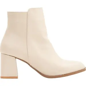 FOREVER & ALWAYS SHOES Nadine Ankle Boots - Beige