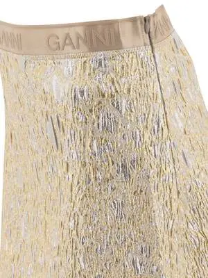 GANNI Mini Skirt - Gold