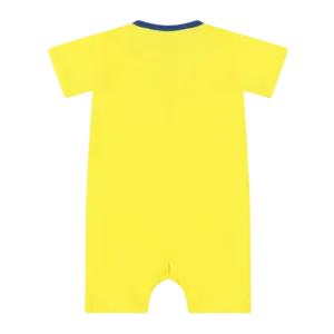 MIXED UP CLOTHING Suave Shorts Romper - Blazing Yellow