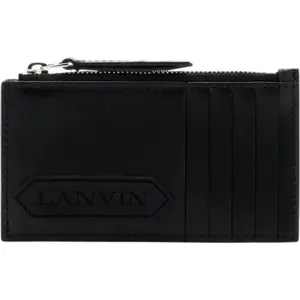 LANVIN Signature Leather Cardholder - Black