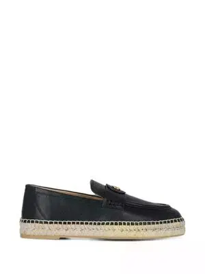 Valentino Garavani Palm Avenue Calfskin Loafers - Black