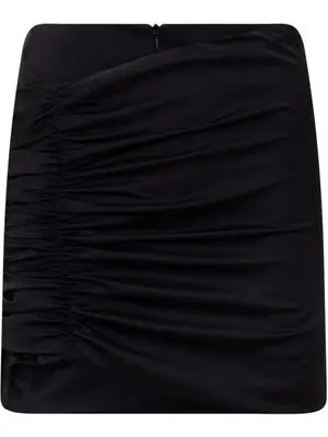 NINEMINUTES Draped Mini Skirt - Black