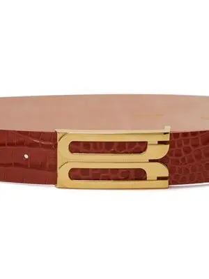 Victoria Beckham Jumbo Frame Leather Belt - Red