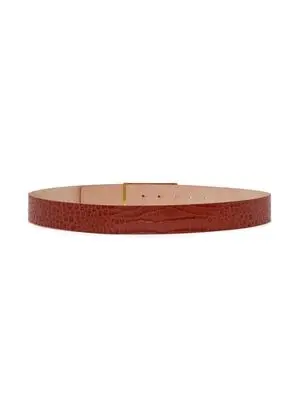Victoria Beckham Jumbo Frame Leather Belt - Red