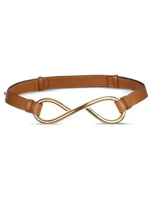 Silvia Tcherassi Oihana Leather Belt - Brown