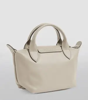 Longchamp Le Pliage Xtra Leather Handbag - Grey