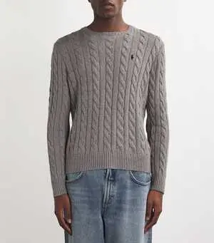 Polo Ralph Lauren Cable-knit Polo Logo Sweater