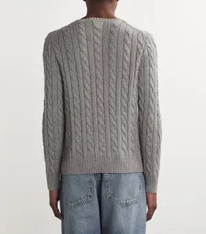 Polo Ralph Lauren Cable-knit Polo Logo Sweater