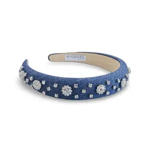 HEADBANDS OF HOPE Classic Padded Denim Headband - Blue