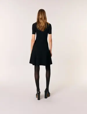 Maje Rib Knit Mini Dress