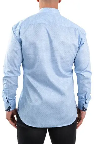 MACEOO Einstein Jacqpointsquare Button-up Shirt