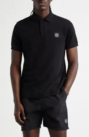 Stone Island Half Placket Polos For Men