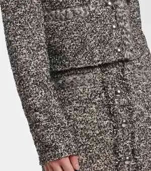 Isabel Marant Gwendoline Cropped Tweed Blazer