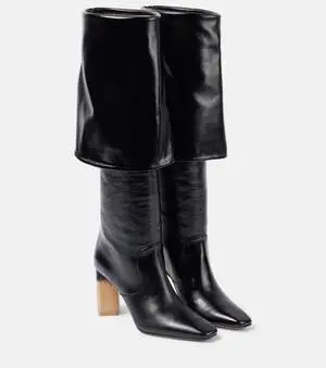 Chloé Georgia 90 Leather Knee-high Boots