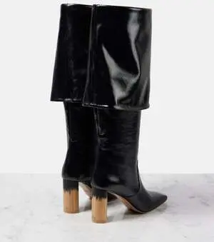 Chloé Georgia 90 Leather Knee-high Boots